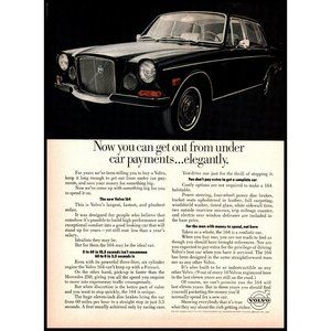 Volvo | Art | 969 Volvo 164 4 Door Sedan Vintage Print Ad Black Classic ...